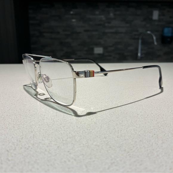 Burberry | Accessories | Burberry Classic Silver Metal Frame Aviator ...
